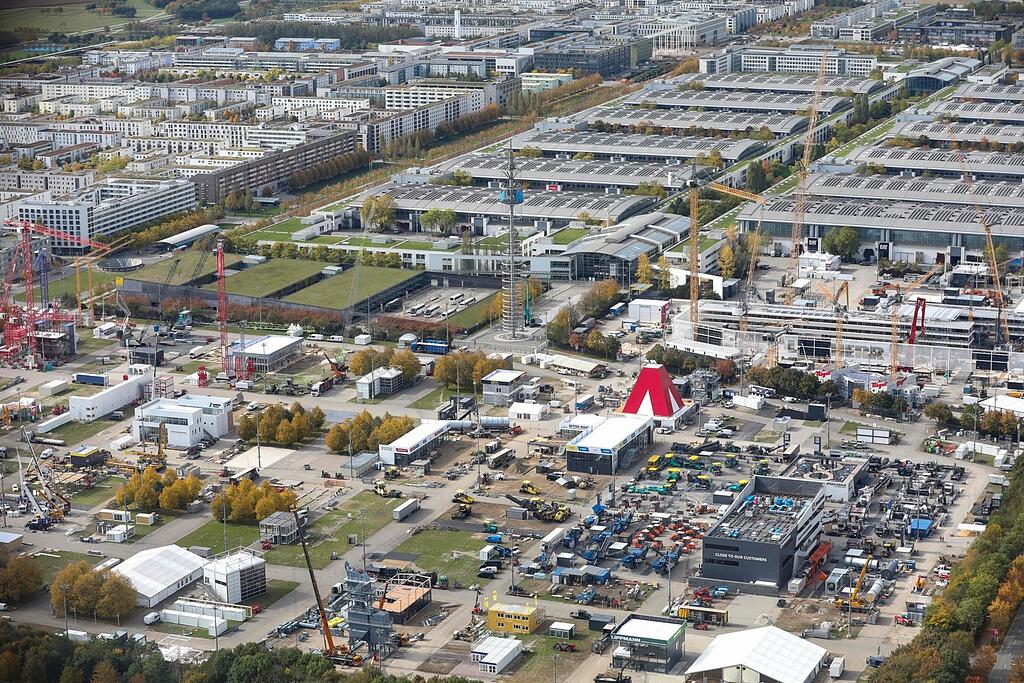 Bauma 2022 von oben: Hier wächst eine Weltleitmesse | Abendzeitung München