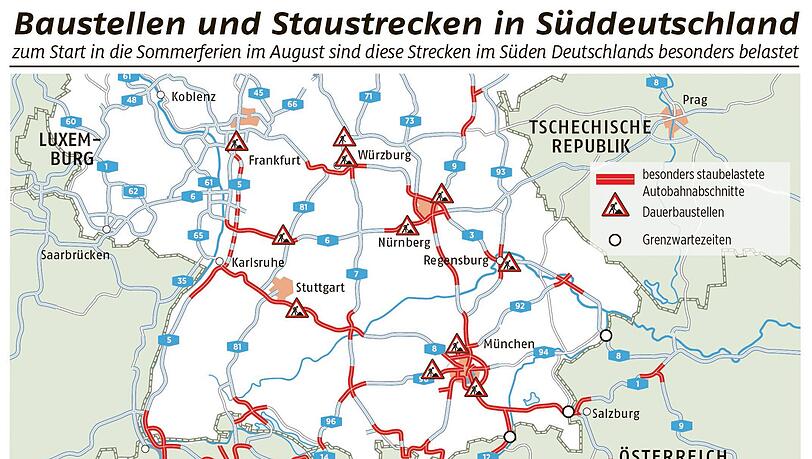 Sommerferien in Bayern: Am Wochenende droht der Mega-Stau ...