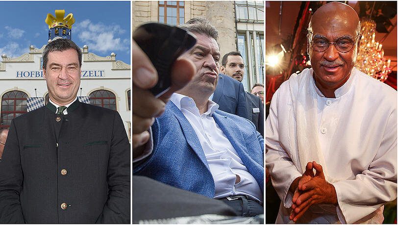 Fotokönig, Ghandi, Lufttaxler: Markus Söders skurrilste Szenen ...