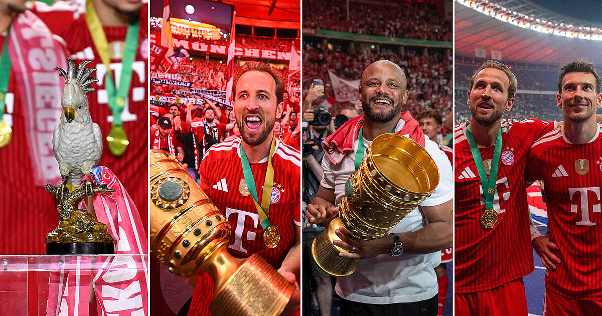 Jubel, Trubel, Kakadu: So feiert der FC Bayern den Pokalsieg und das ...