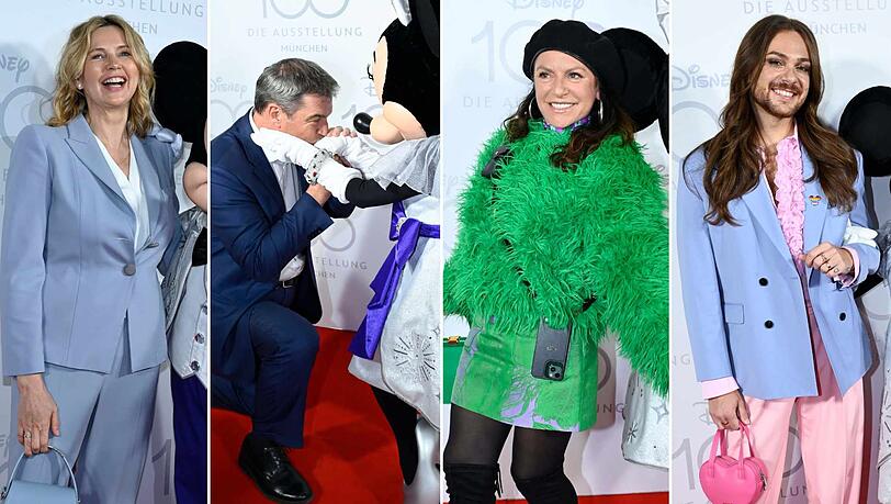 Prominente Eröffnung von Disney 100 in München: Markus Söder verteilt ...