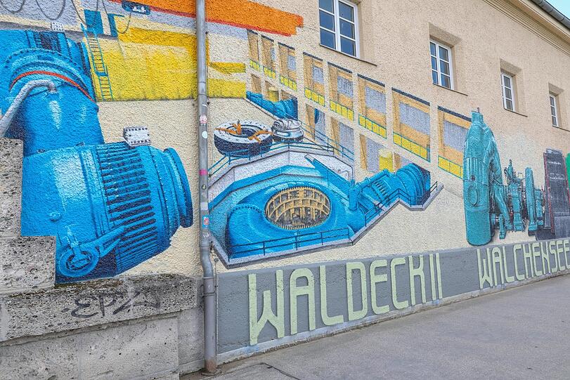 Loomit: Das Graffito am Stauwehr Oberföhring ist fertig | Abendzeitung ...