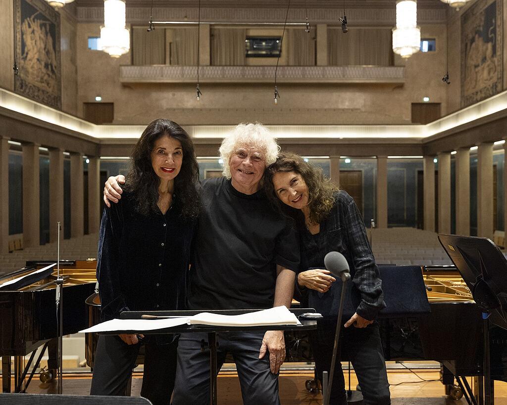 Konzertkritik: Rattle und die Labèques im Herkulessaal | Abendzeitung München