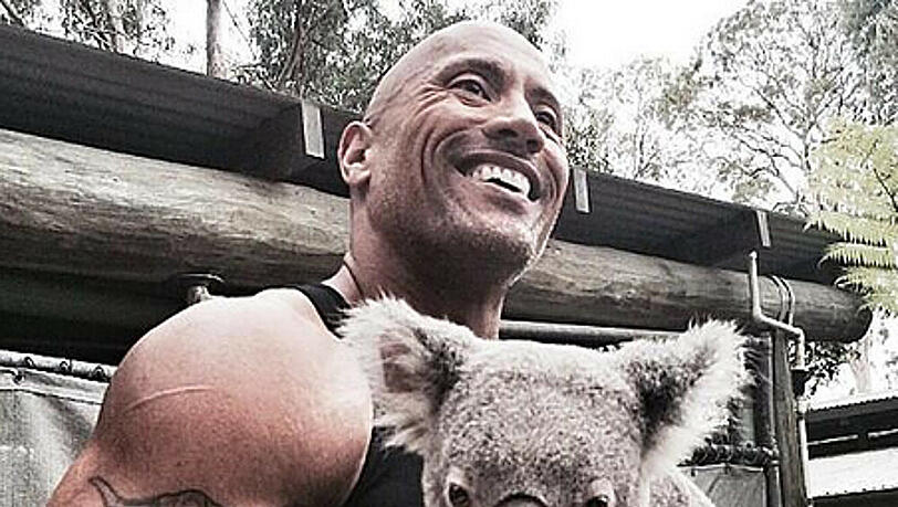Dwayne "The Rock" Johnson ist auf den Koala gekommen | Abendzeitung München