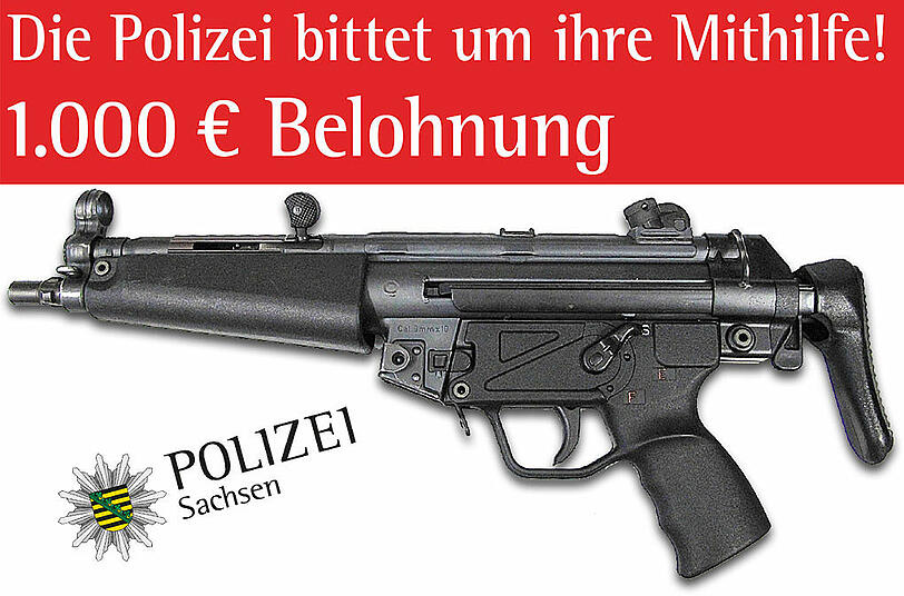 MP5 verloren: Sächsische Polizei sucht Maschinenpistole | Abendzeitung ...