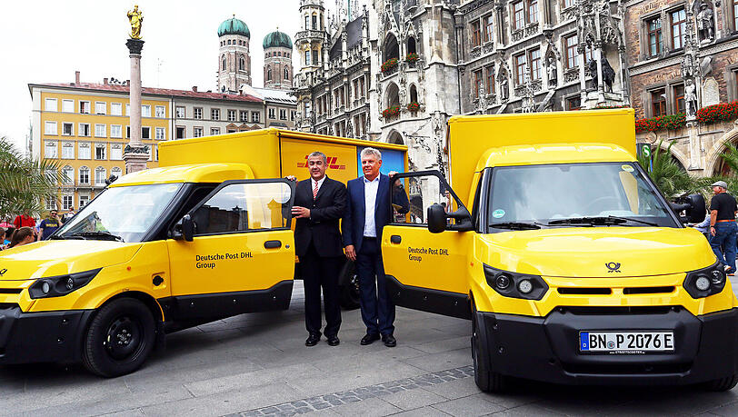 Paketautos der Deutschen Post: E-zapft is! | Abendzeitung München