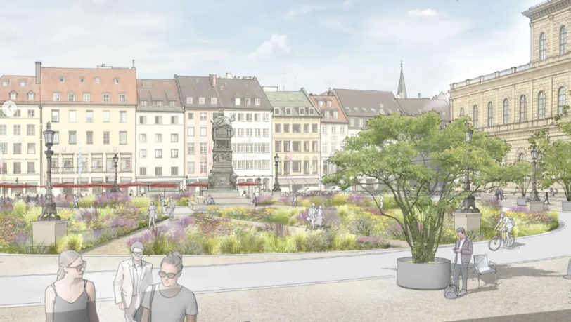 Viel grün, aber die Tiefgarage bleibt: So soll der Max-Joseph-Platz mal ...